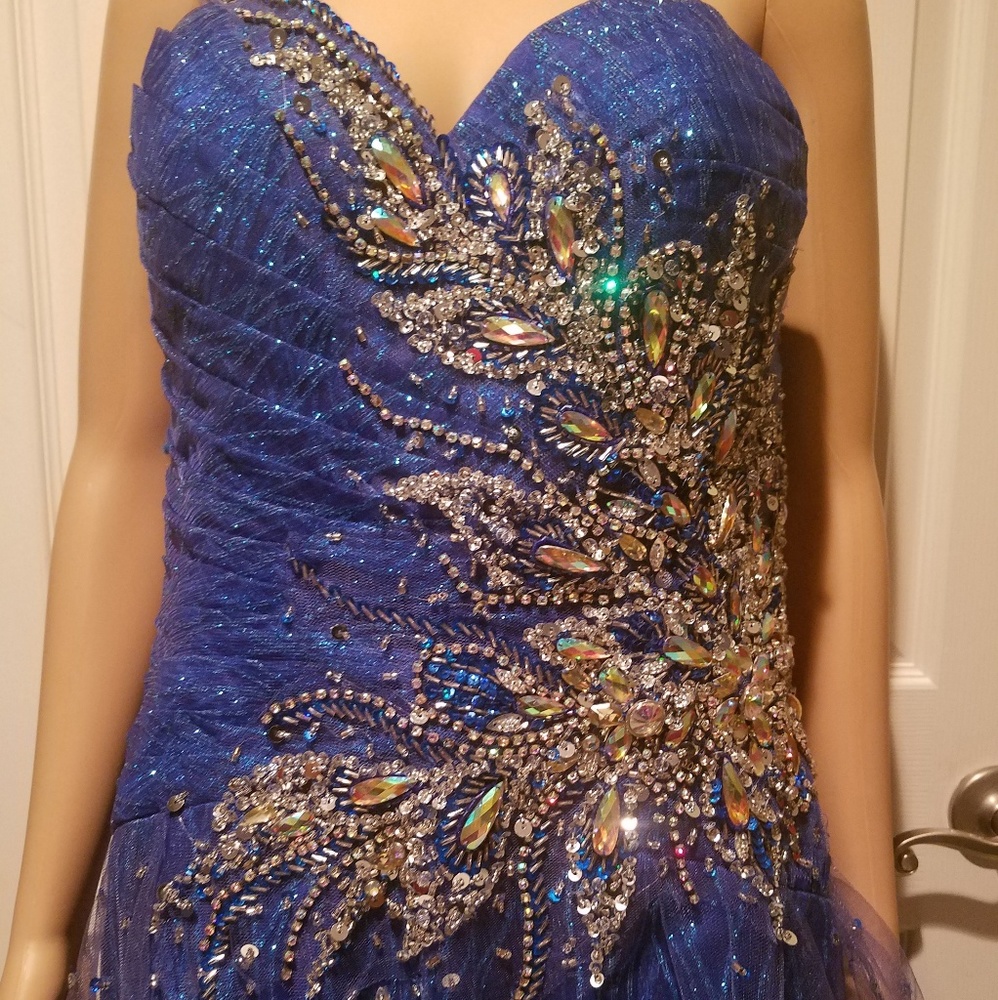 Panoply Prom/ Pageant Dress Royal Blue Size 14 - Gem